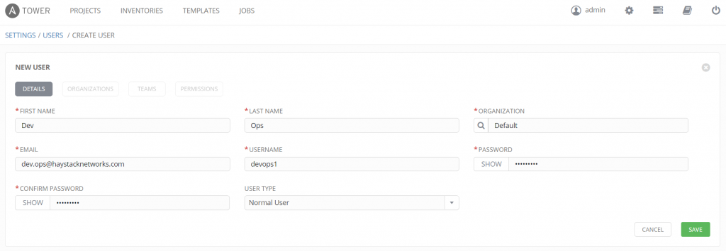 Ansible Tower REST API Part 1 - Haystack Networks